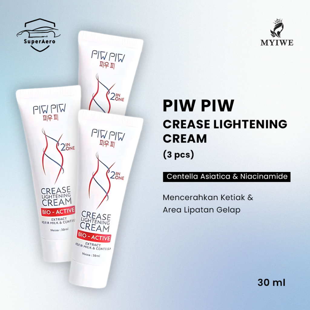 Jual 3PCS PIW PIW Crease Lightening Cream - Membantu Mencerahkan Ketiak ...