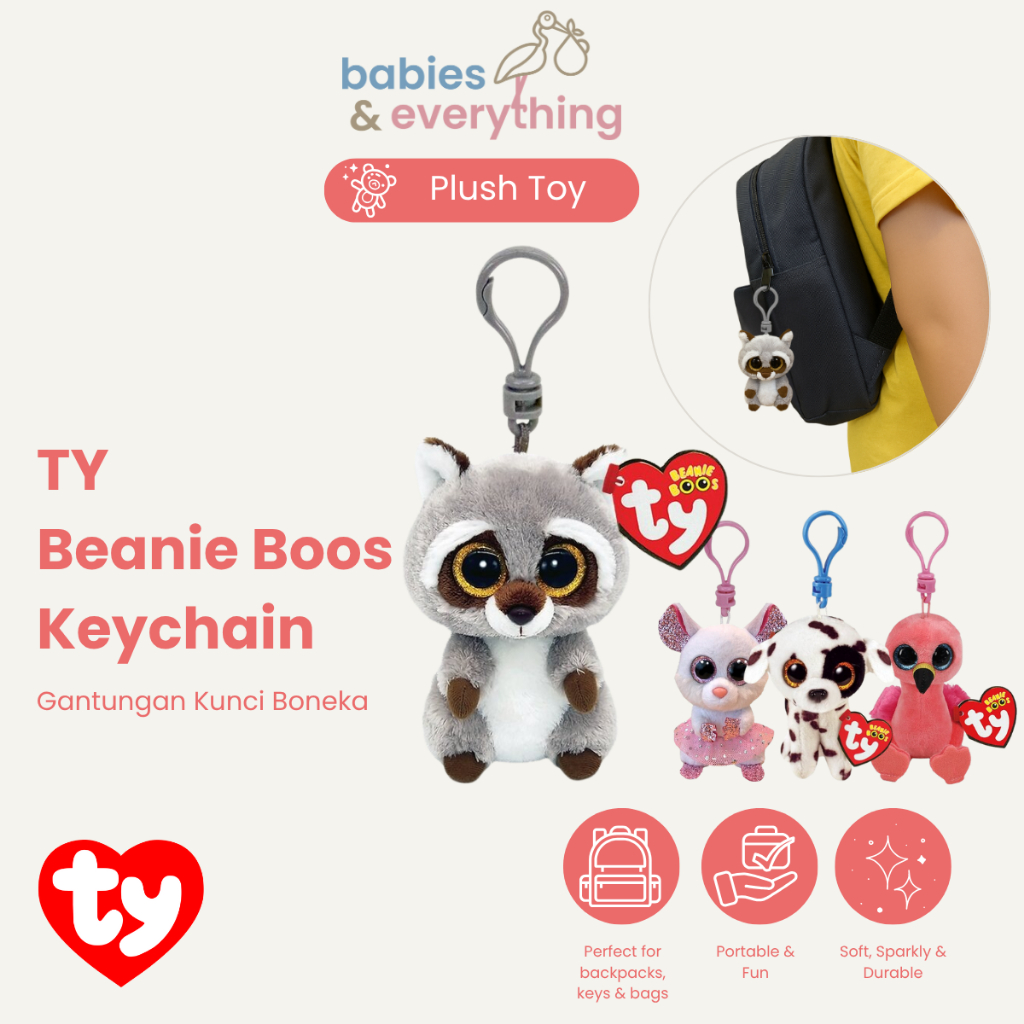 Jual TY Beanie Boos Keychain - Gantungan Kunci Boneka Bentuk Aneka ...