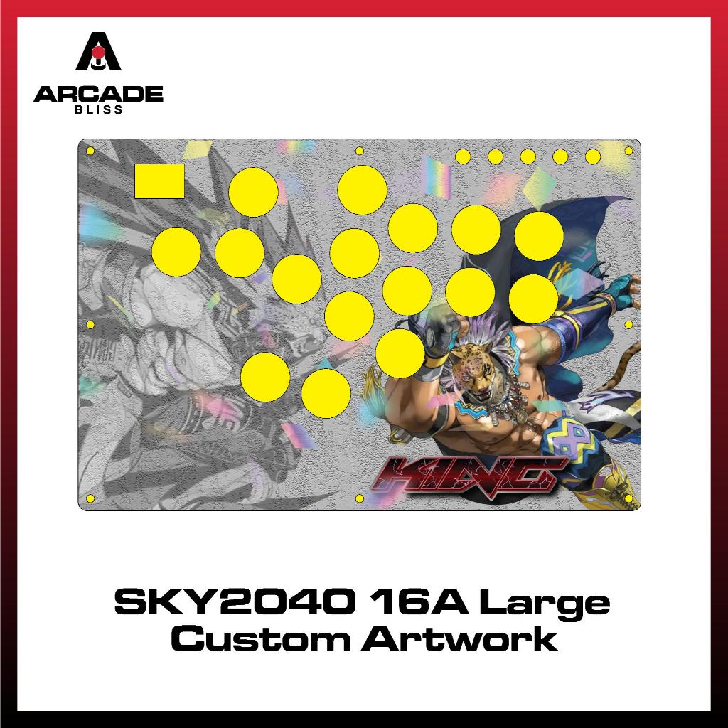 Jual SKY2040 16A Large Artwork Art Top Bottom Layer Arcade Hitbox Fighting Controller Leverless ...