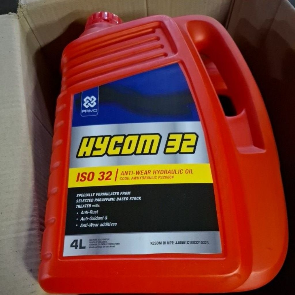 Jual PRIMO HYCOM 32 ANTI WEAR HYDRAULIC OIL ISO 32 Oli Hidrolik ...