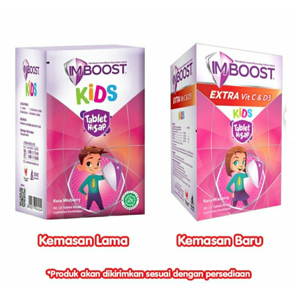 Jual Imboost Kids Suplemen Kesehatan Anak Extra Vit C & D3 Mixberry 21 ...