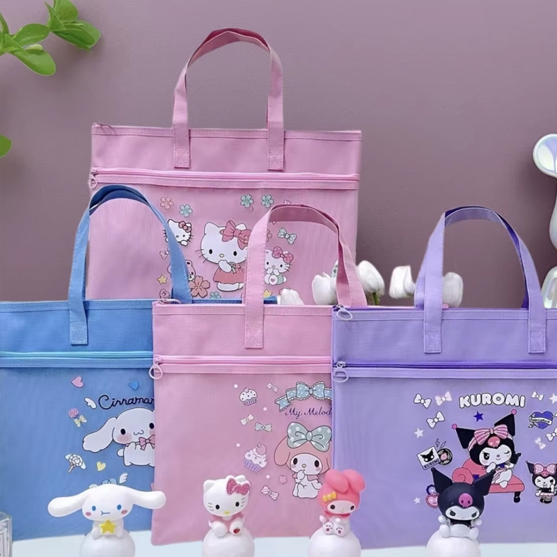 Jual SP Tas Folder Map Kain mix Jaring Zipper motif Cinnamoroll, Hello ...