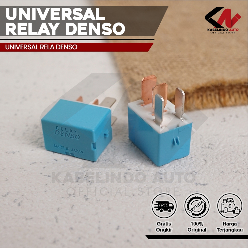 Jual Relay Denso Original Biru 12v Kaki 4 Pin 30a Socket Mini Denso AC ...