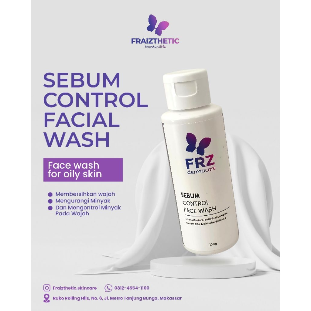 Jual Frz Sebum Control Facial Wash - Khusus Kulit Berminyak - Sabun ...