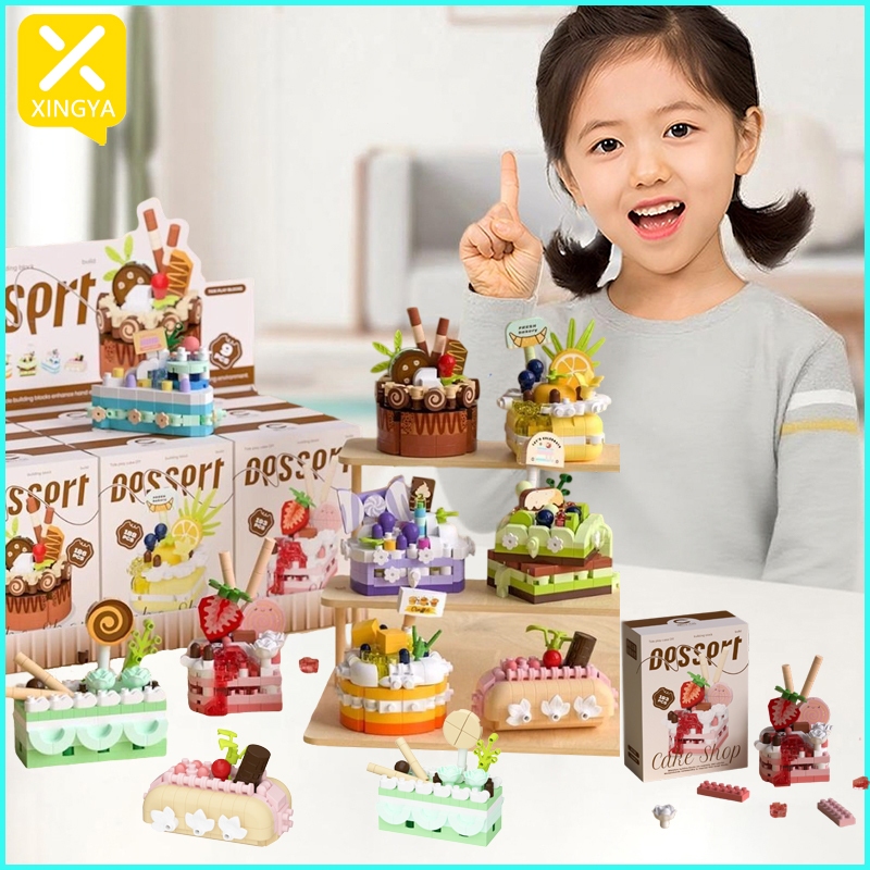 Jual XINGYA (BOX) 9in1 1715PCS Mainan DIY Kue Bricks Block Mini Kue ...