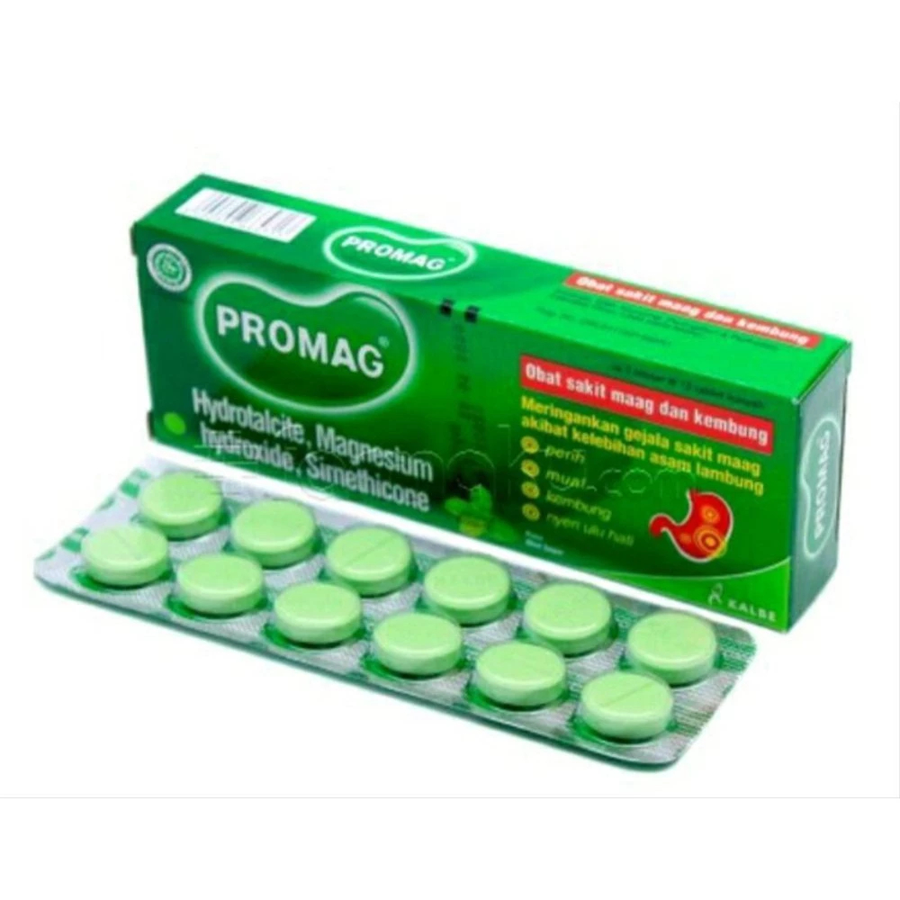 Jual PROMAG TABLET ISI 10 MEREDAKAN SAKIT MAAG | Shopee Indonesia