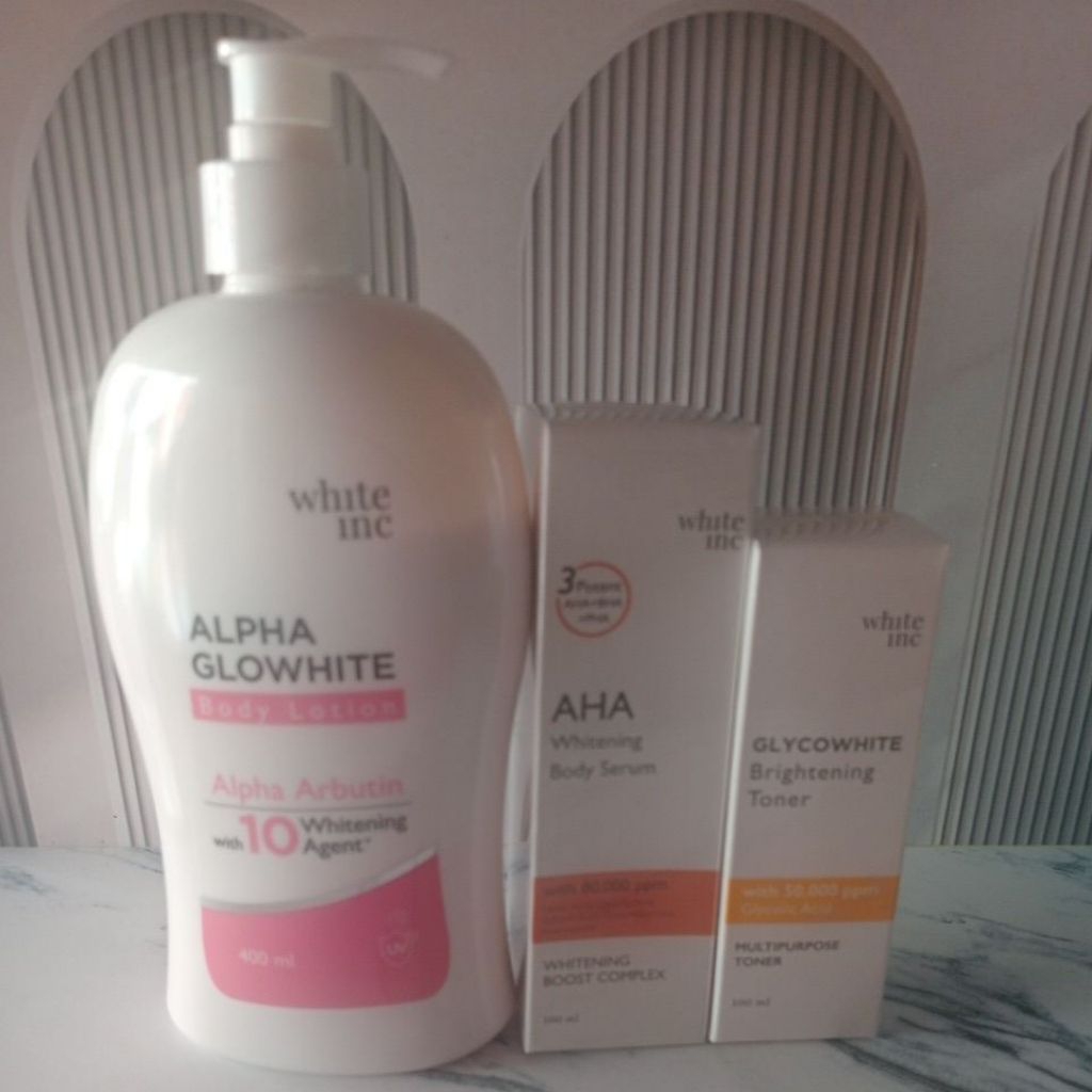 Jual white INC ALPHA GLOWHITE BODY LATION/BODY SERUM /GG KYCOWHITE ...