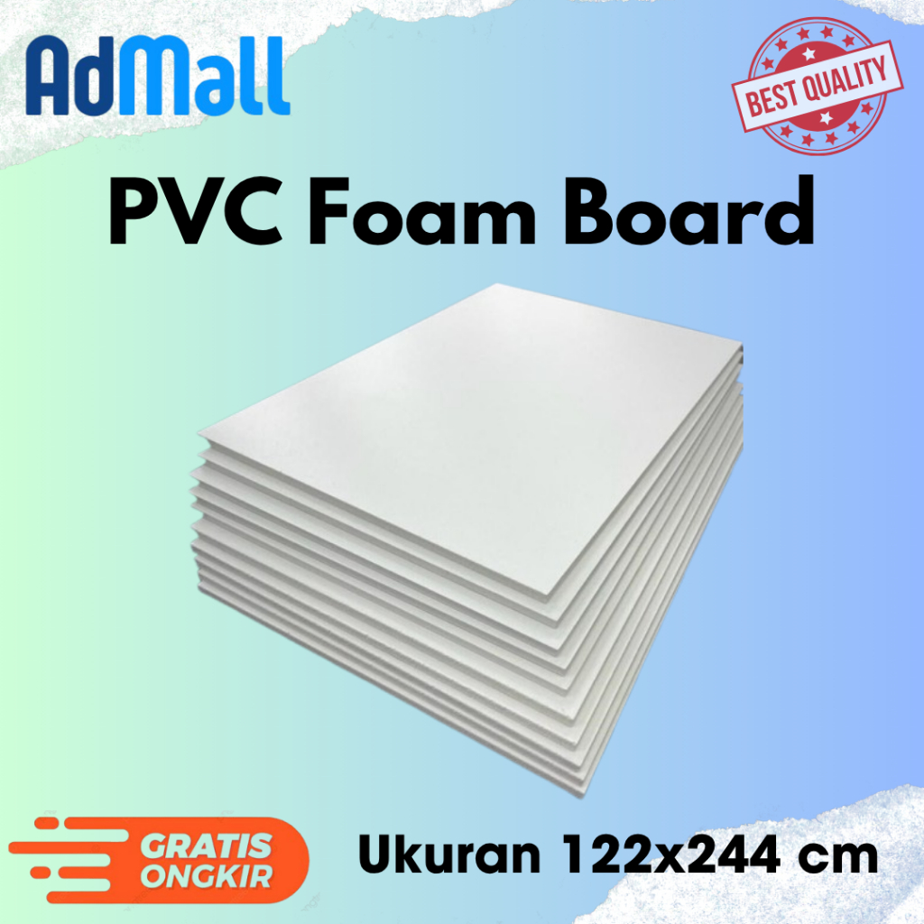 Jual PVC Foam Board Putih Ukuran 122x244 cm / PVC Board / PVC Plafon ...