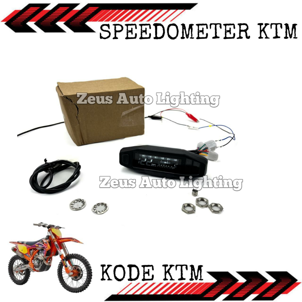 Jual Speedometer Digital KTM Mini Speedometer KTM Universal Klx Crf Wr ...