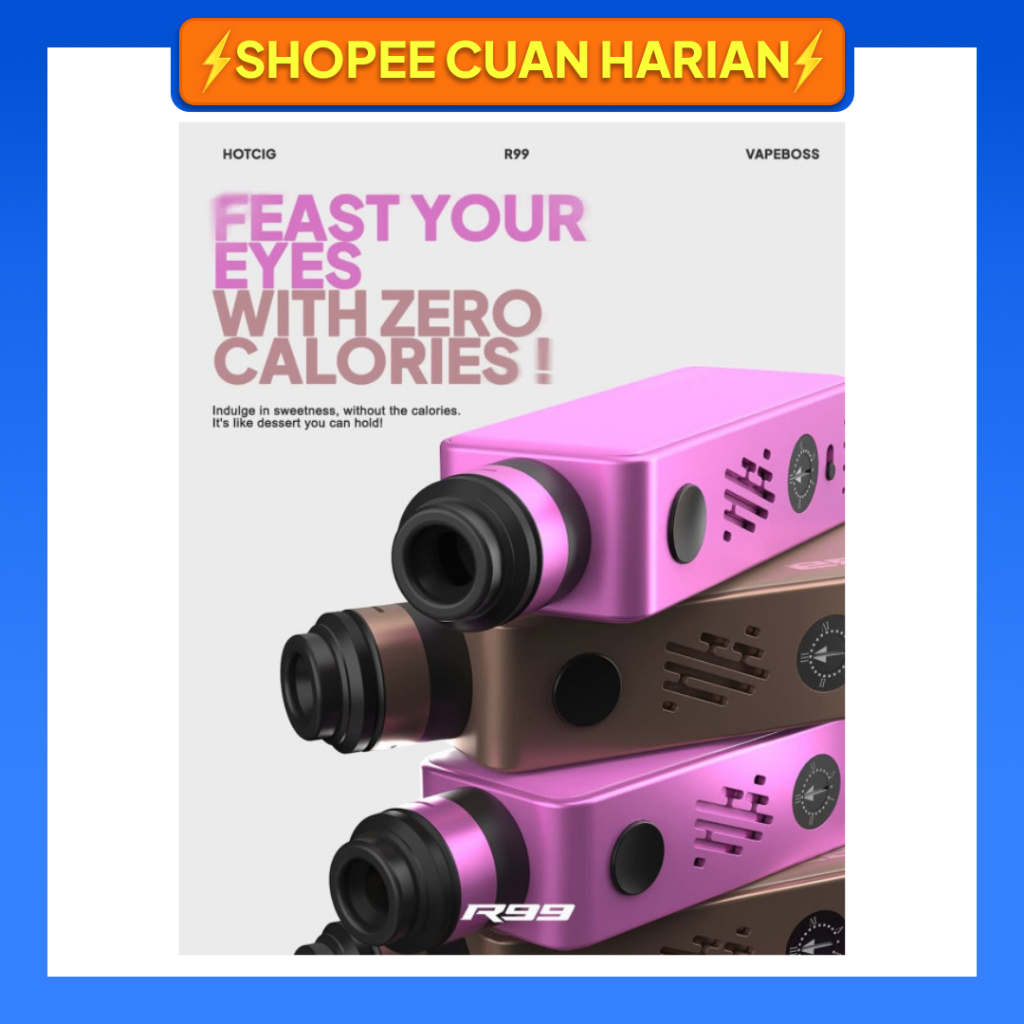 Jual NEW COLOUR HOTCIG R99 PINK BLOSSOM & SIENNA AUTHENTIC POD MOD BY ...