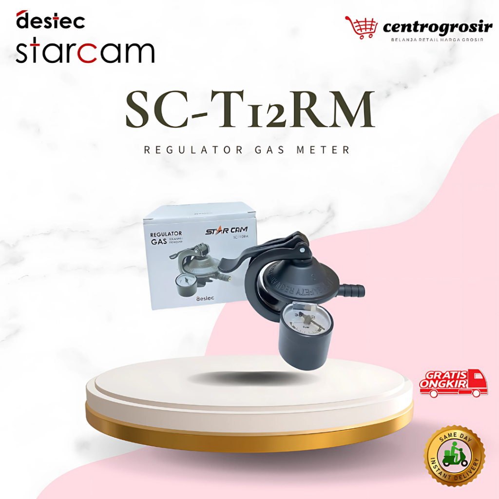 Jual STARCAM T12RM Regulator Gas Tekanan Rendah Indikator Meter SC ...