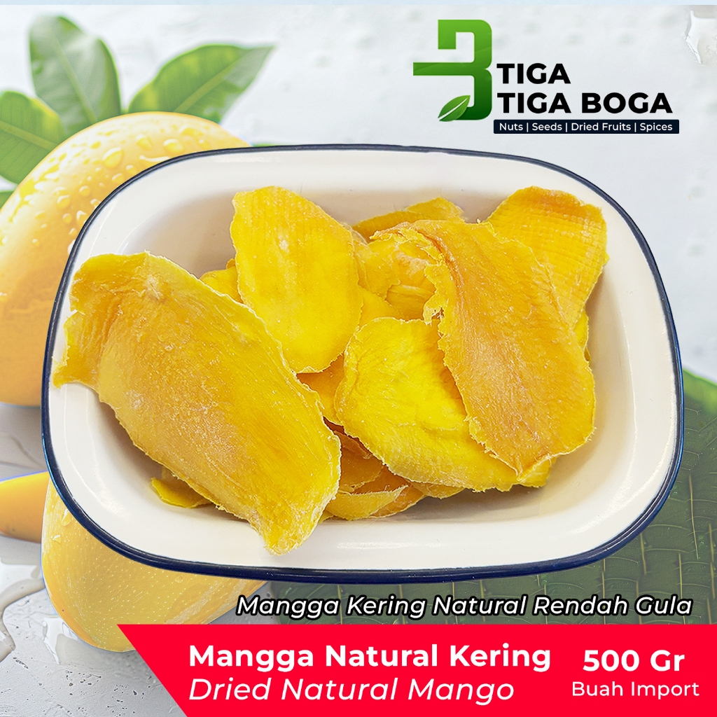 Jual Buah Mangga Kering Thailand Natural Rendah Gula 500gr / Dried ...
