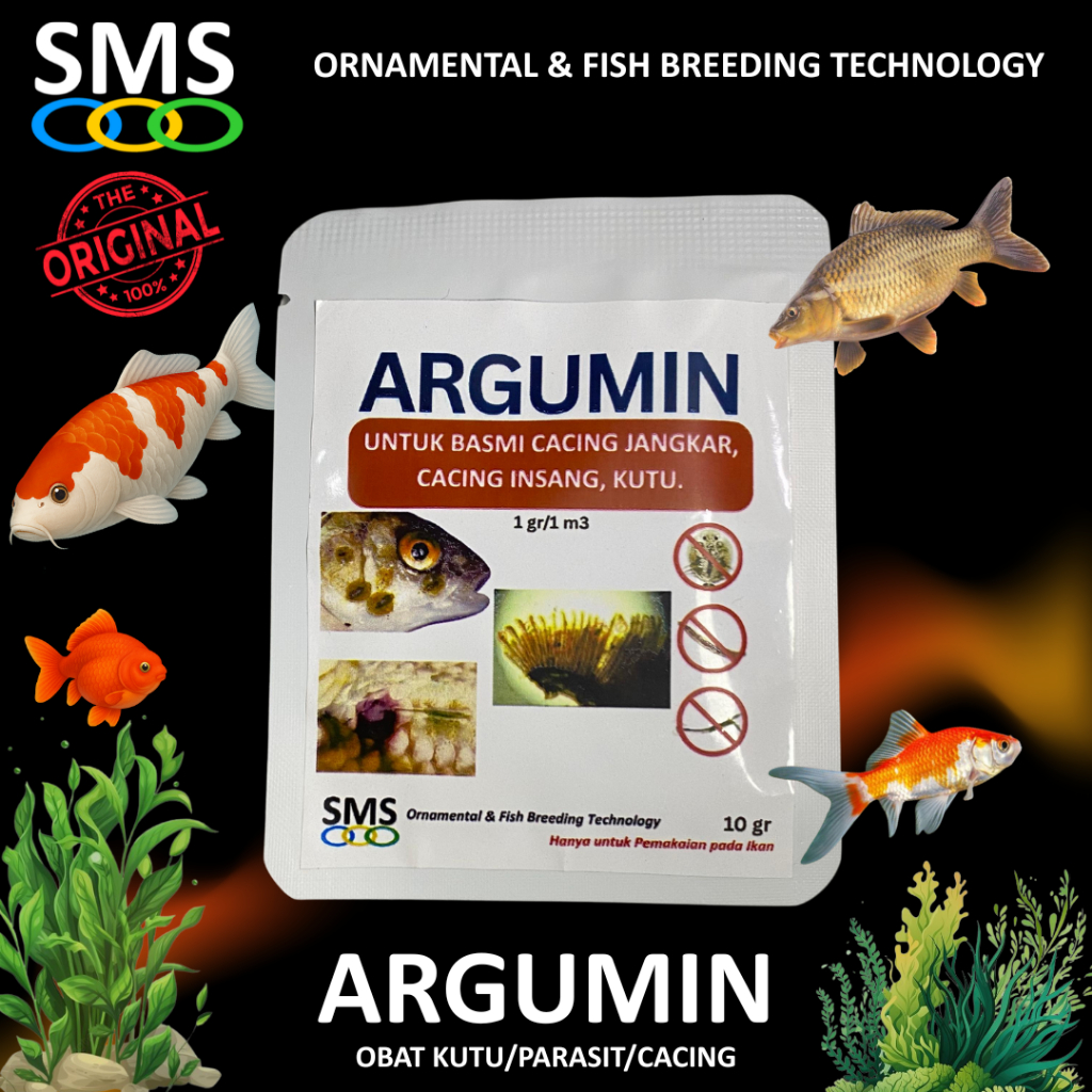 Jual Obat Kutu Ikan/cacing jangkar/cacing insang/ARGUMIN/DIM*LIN 10 gr | Shopee Indonesia