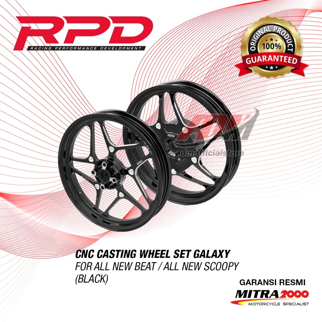 Jual Velg RPD CNC Casting Galaxy For All New Beat / All New Scoopy ...