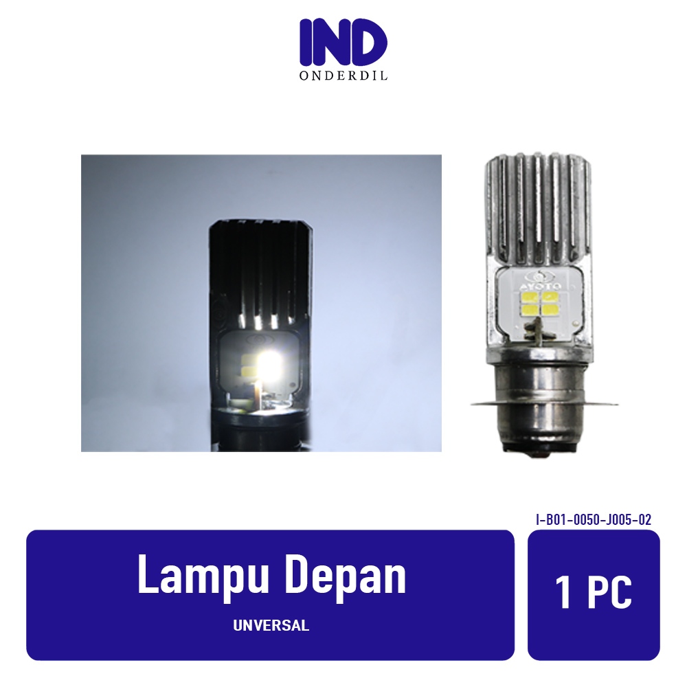 Jual Lampu Depan 8 LED 2 Sisi 8+8 Watt H6 T19 M2B AC & DC Warna Putih Bisa Untuk Motor Matic ...