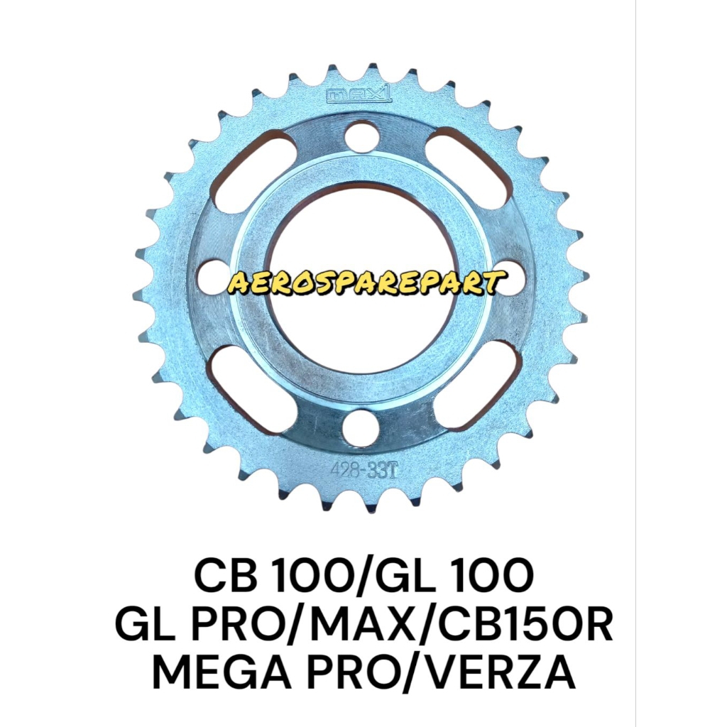 Jual GEAR GER GIR BELAKANG 428 HONDA GL 100 / CB / MP / TIGER / MEGAPRO ...