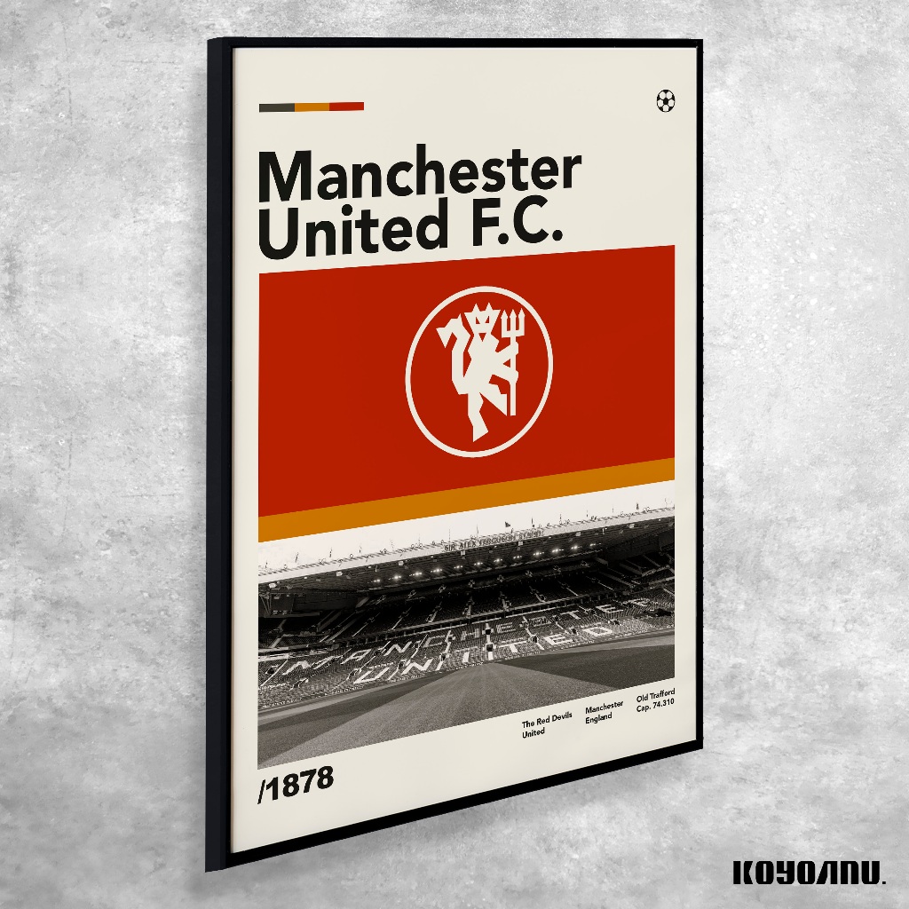 Jual Poster Frame Manchester United F.C. | Poster Bingkai Frame Blok ...