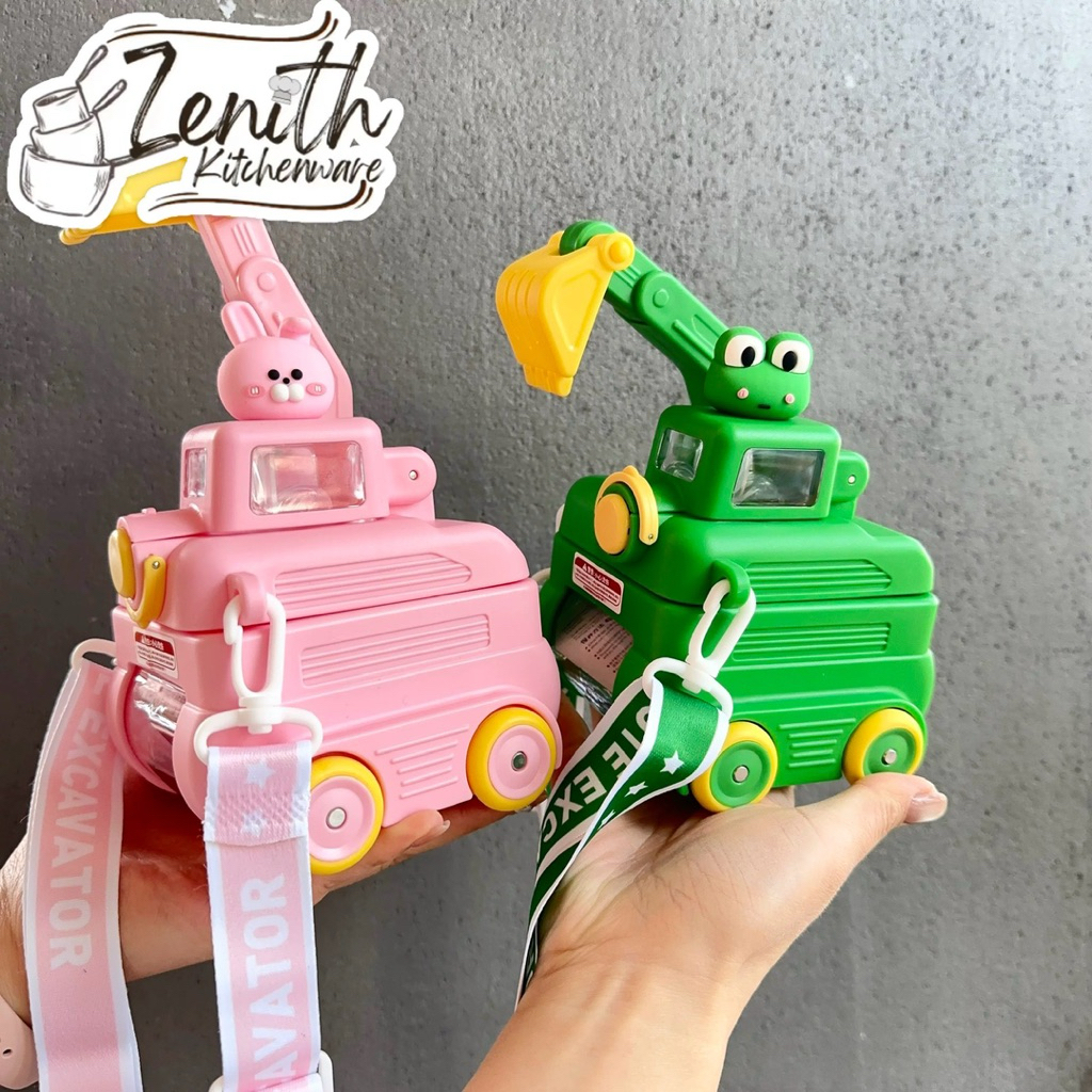 Jual BOTOL AIR/ BOTOL MINUM ANAK ANAK BPA FREE BENTUK EKSKAVATOR DENGAN ...