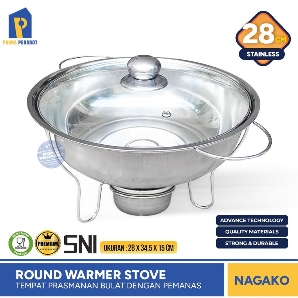 Jual Pemanas Soup Prasmanan Panci Sop Warmer Stove 28 cm | Shopee Indonesia