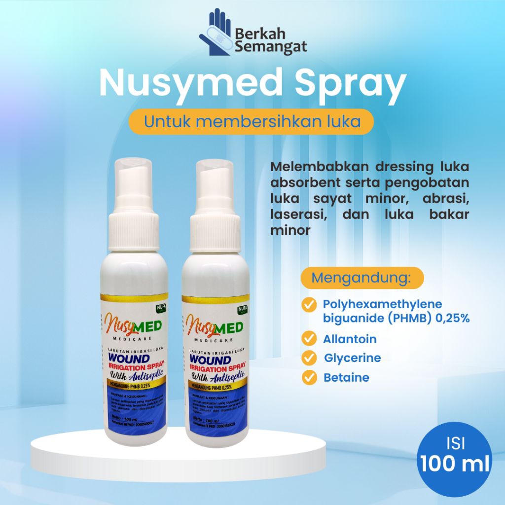 Jual Nusymed Spray / PHMB Spray / Antiseptik / Antiseptic / Larutan ...