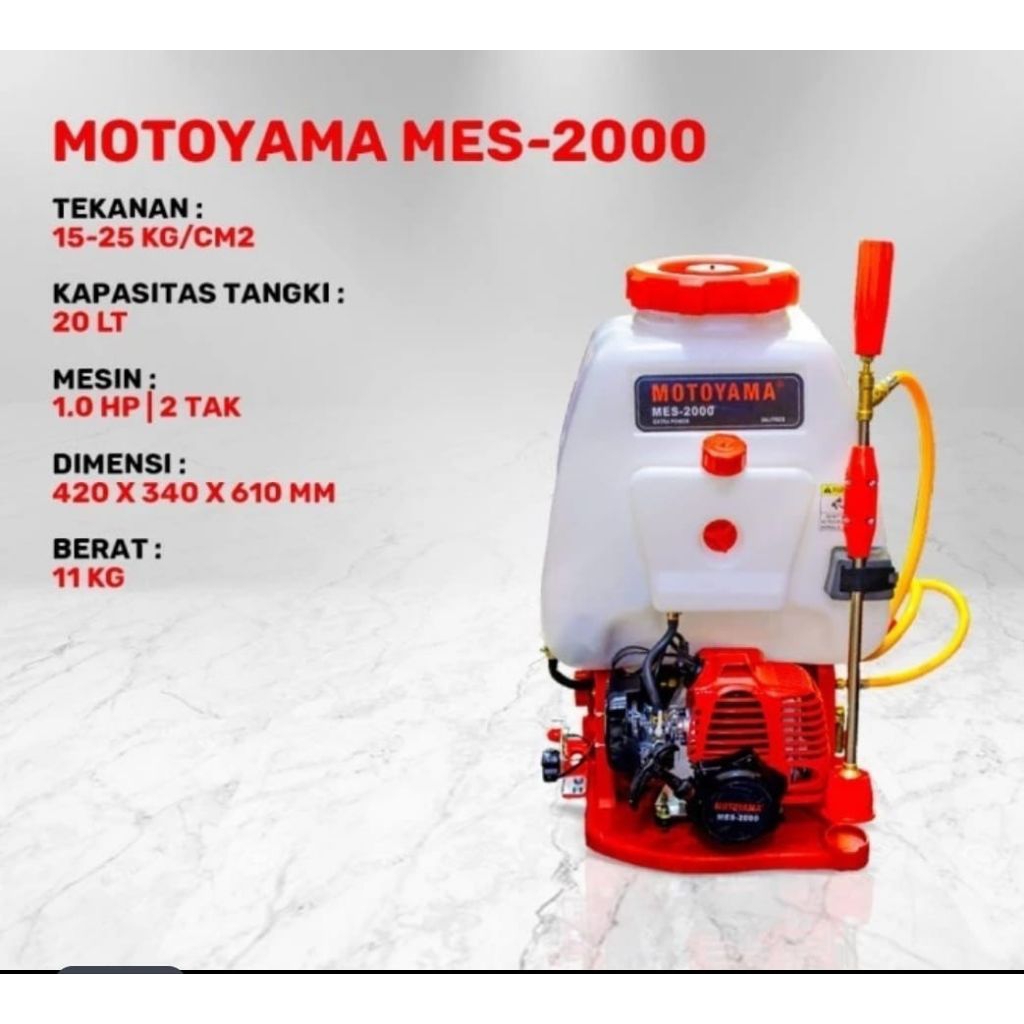 Jual Mesin Semprot Hama/Power Sprayer 2 Stroke - 2 Tak : 20 Liter MOTOYAMA | Shopee Indonesia