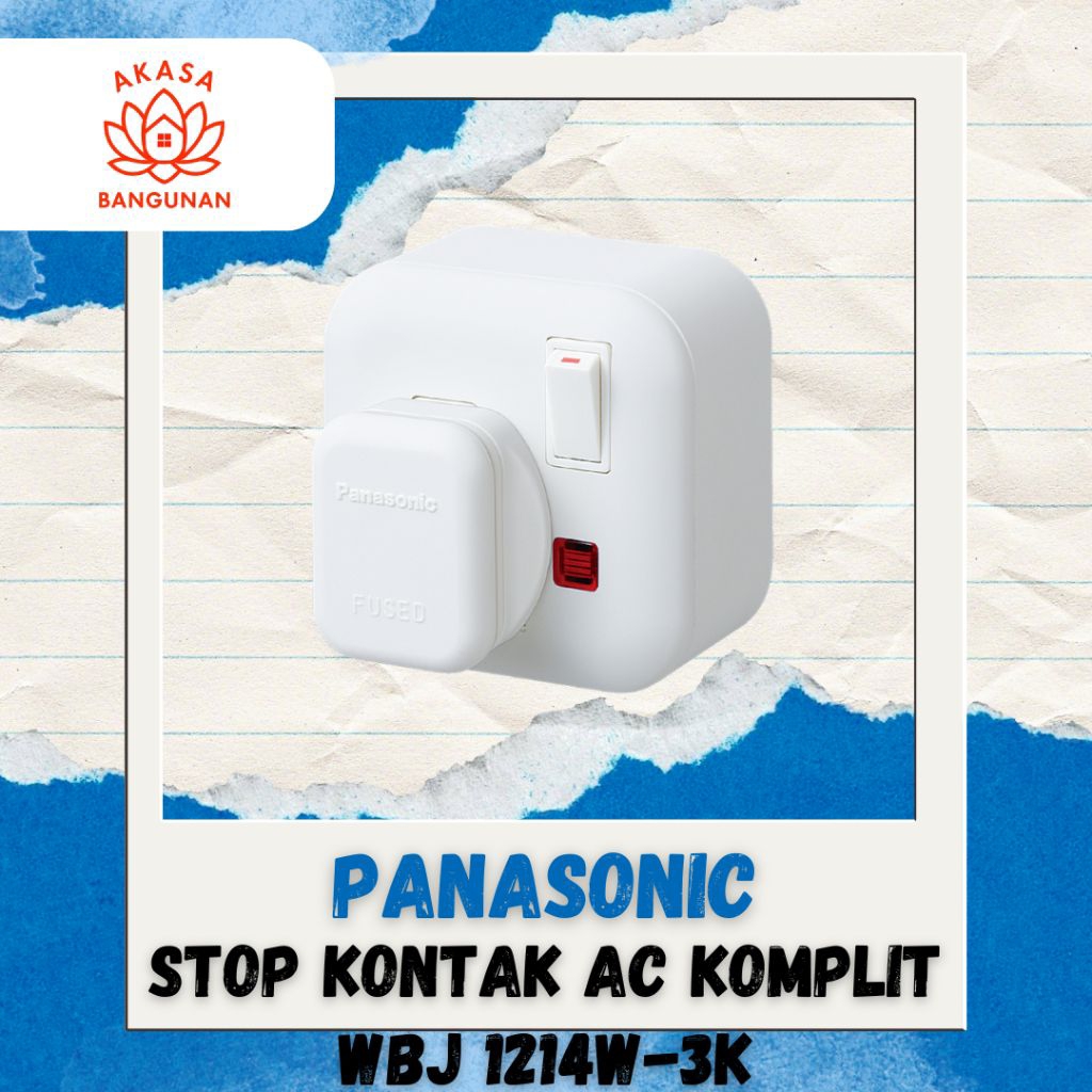 Jual [PANASONIC] Stop Kontak AC Komplit - Steker AC - Box Stop Kontak ...