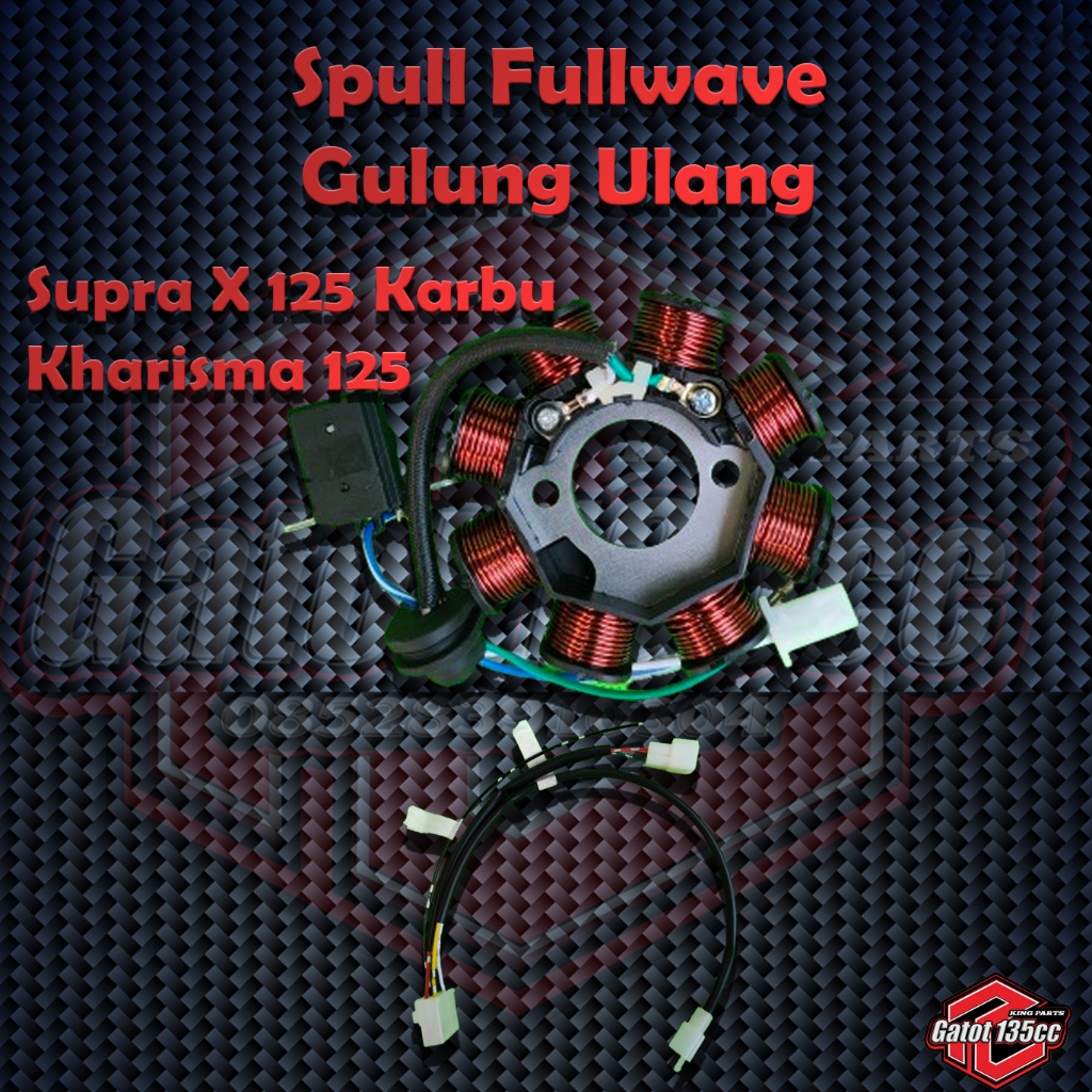Jual Spull spul Fullwave Supra x 125 karbu, karisma 125 plus kabel kit ...