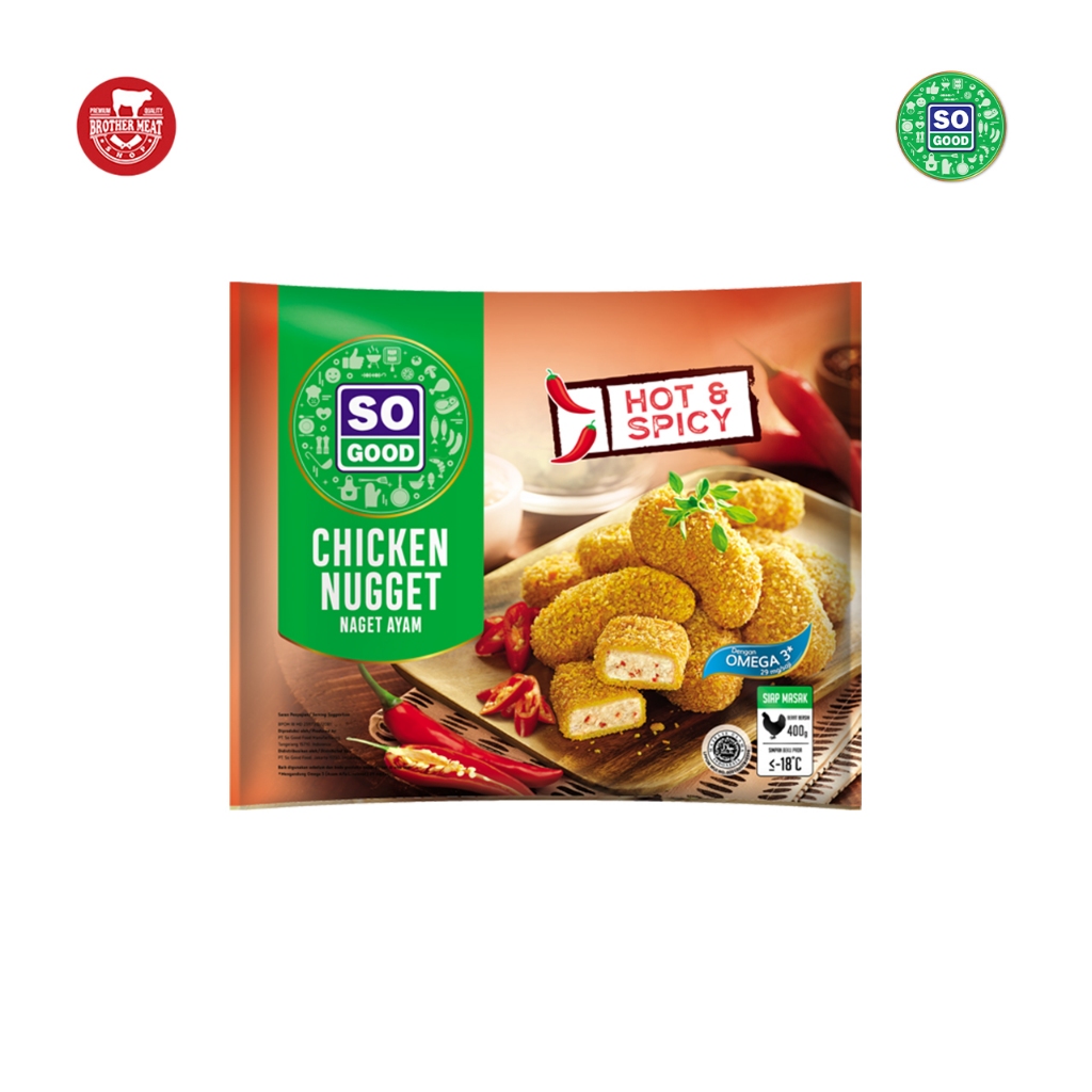 Jual So Good Chicken Nugget Hot & Spicy 400gr - Brothermeatshop ...