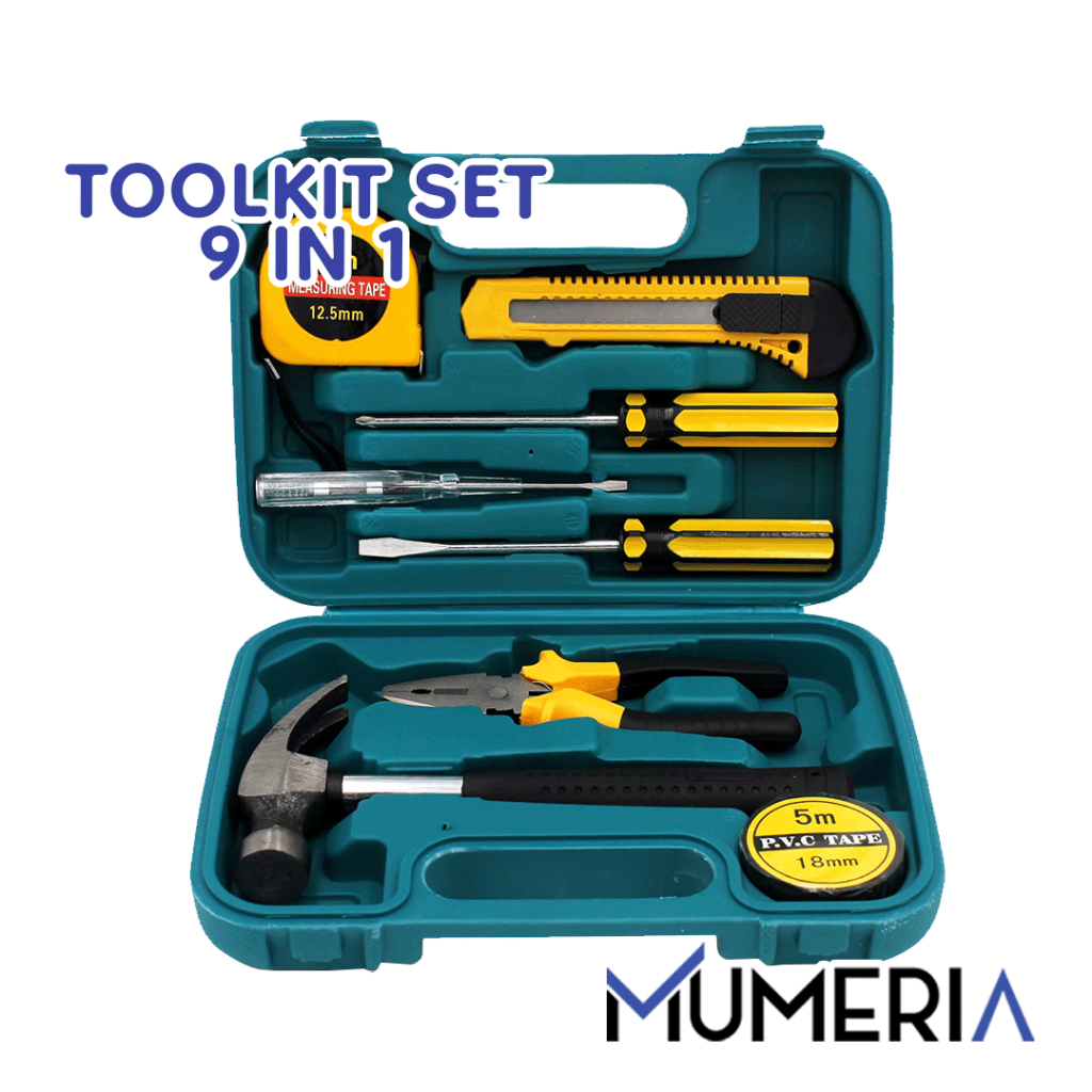 Jual Tool Kit Set Perkakas 9 In 1 Alat Perlengkapan Pertukangan ...