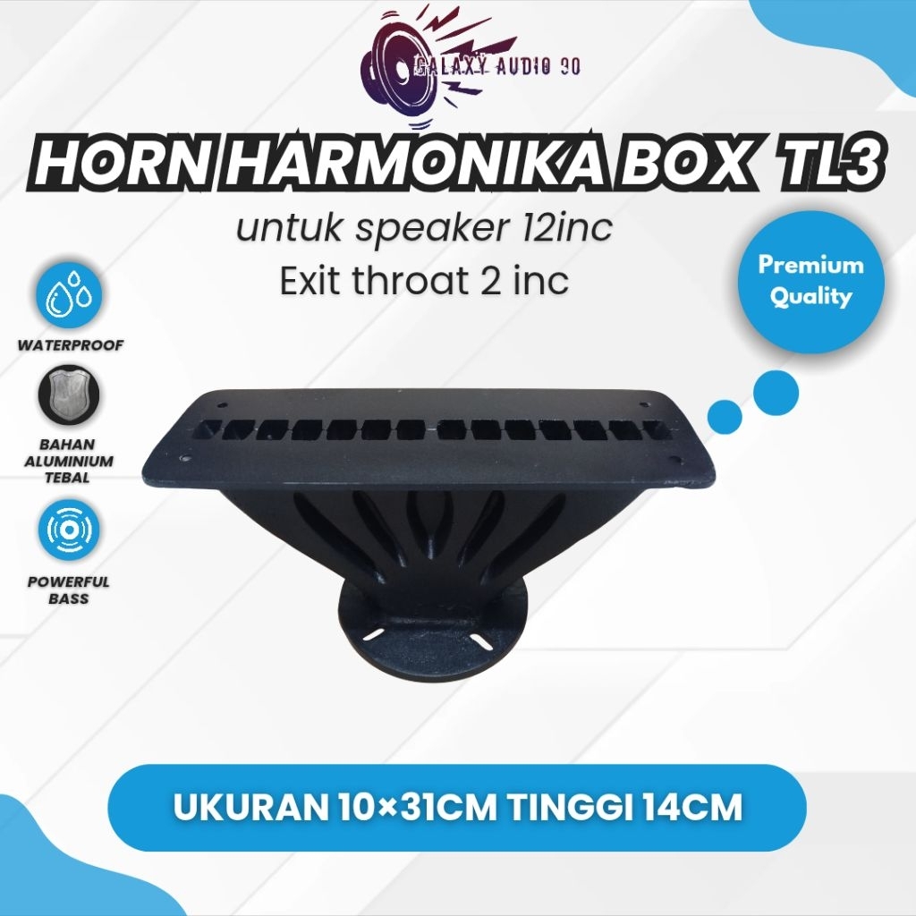 Jual HORN TWEETER HARMONIKA BOX TL3 CUSTOM UKURAN 10×31CM UNTUK SPEAKER ...
