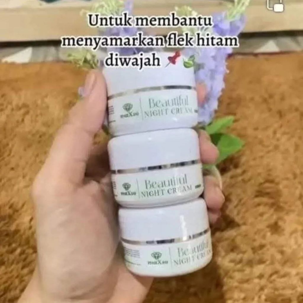 Jual (Krim flek) Glowing Night Cream Maxie | Shopee Indonesia
