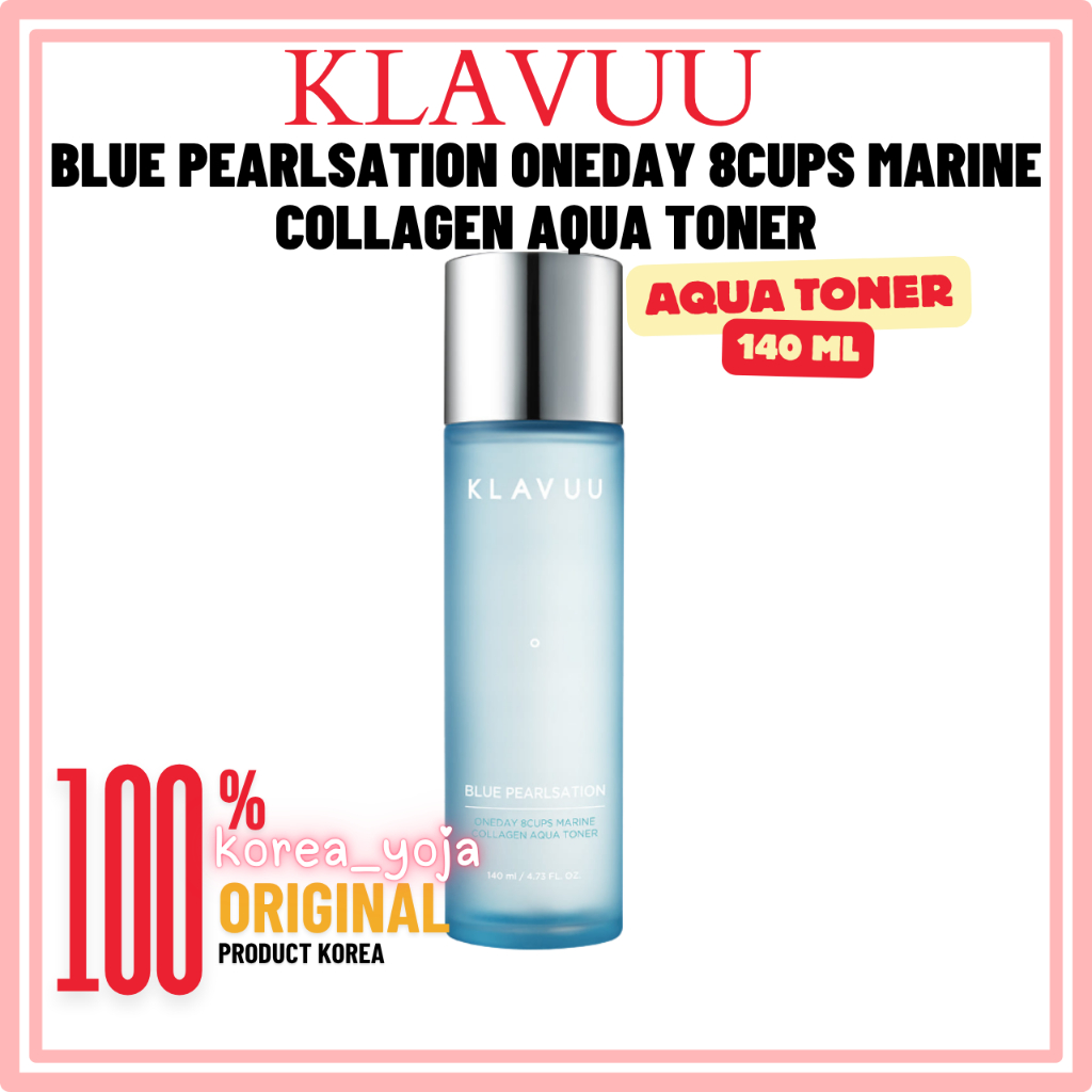 Jual [ PREORDER ] Klavuu Aqua Toner 140ml [ EXP 2027 ] Blue Pearlsation ...
