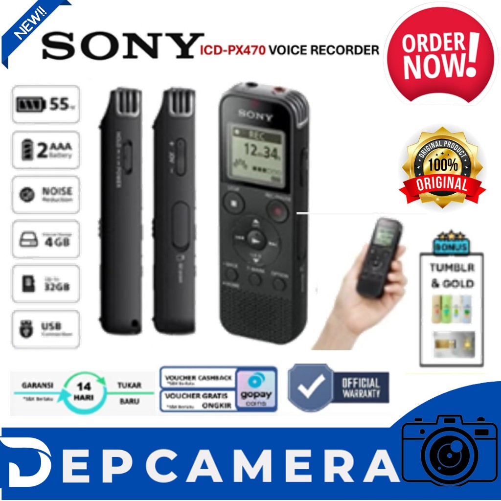 Jual Sony ICD-PX470 Digital Voice Recorder / Alat Perekam Suara PX470 ...