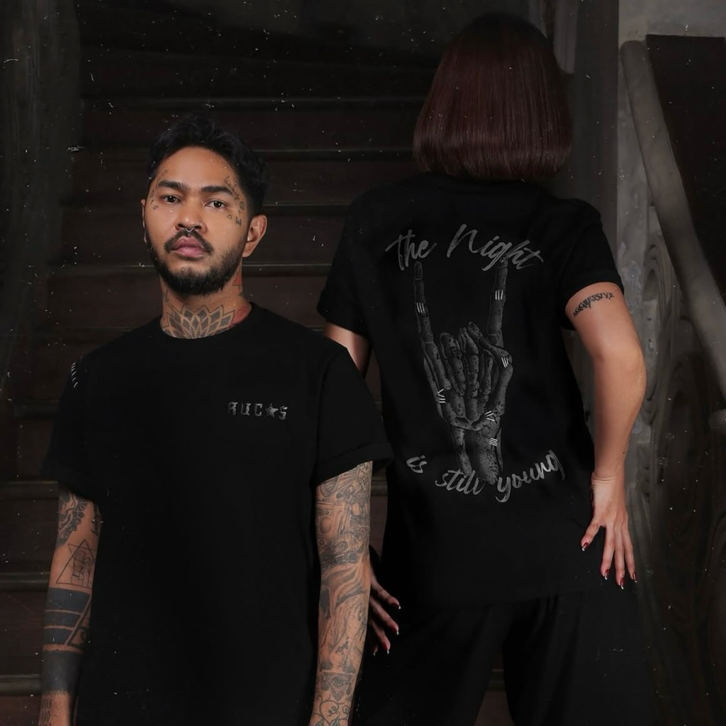 Jual Original 100% Rucas Rockstar Skeleton / Tee S9 Grand Combination ...