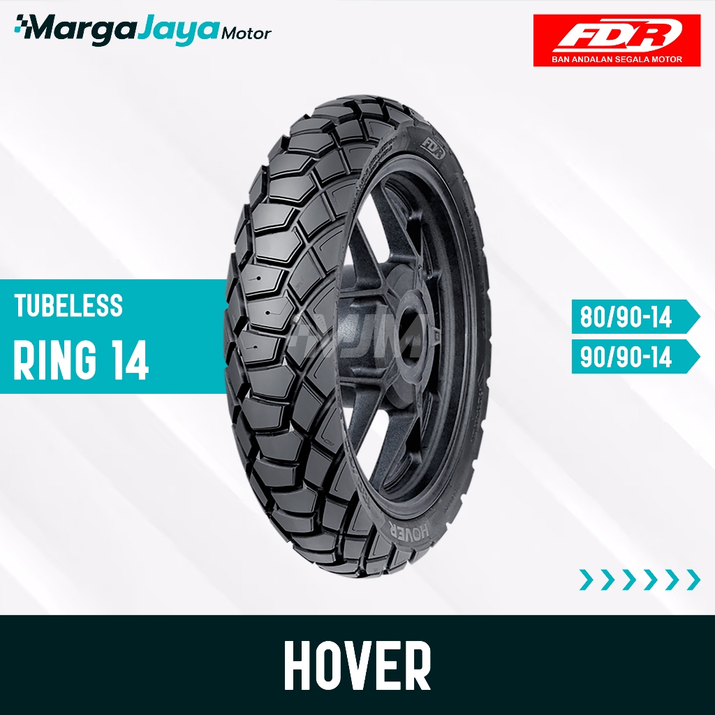 Jual Ban FDR HOVER TL Ring 14 80/90-14 90/90-14 Ban Motor Tubeless ...