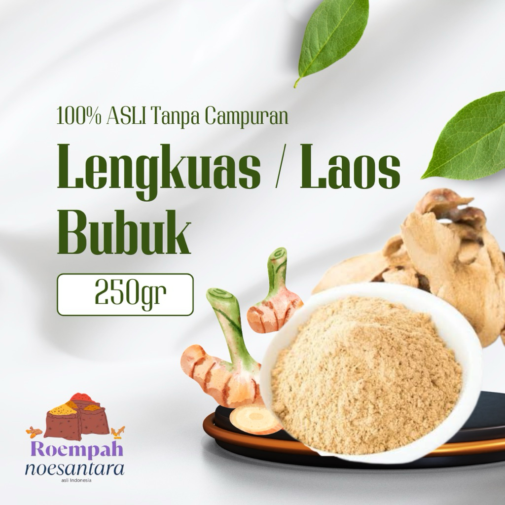 Jual 250gr Lengkuas Laos Bubuk ASLI MURNI 100% TANPA CAMPURAN Temulawak ...