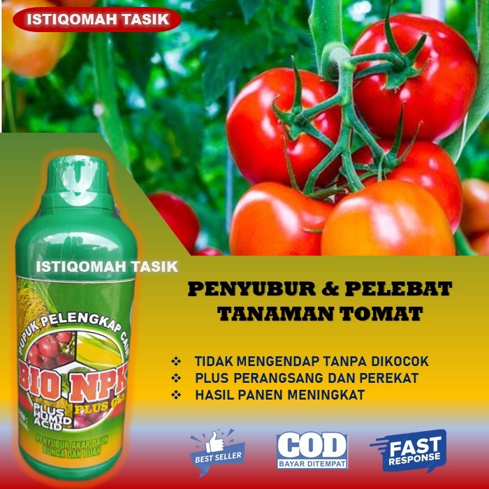 Jual Pupuk Penyubur dan Pelebat Tanaman Tomat Paling Ampuh NPK GAZA 500ML Pupuk Cair NPK Lengkap ...