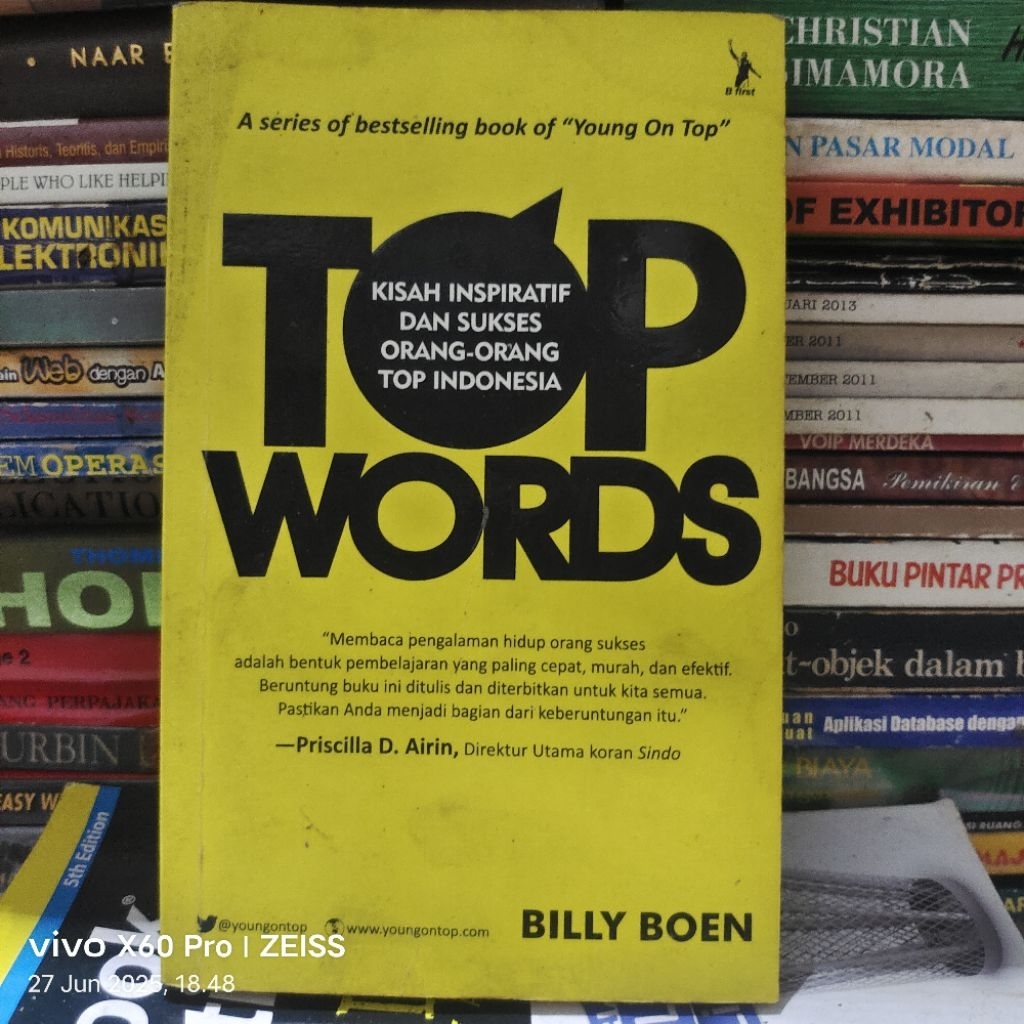 Jual BUKU TOP WORDS BILLY BOEN ORIGINAL | Shopee Indonesia