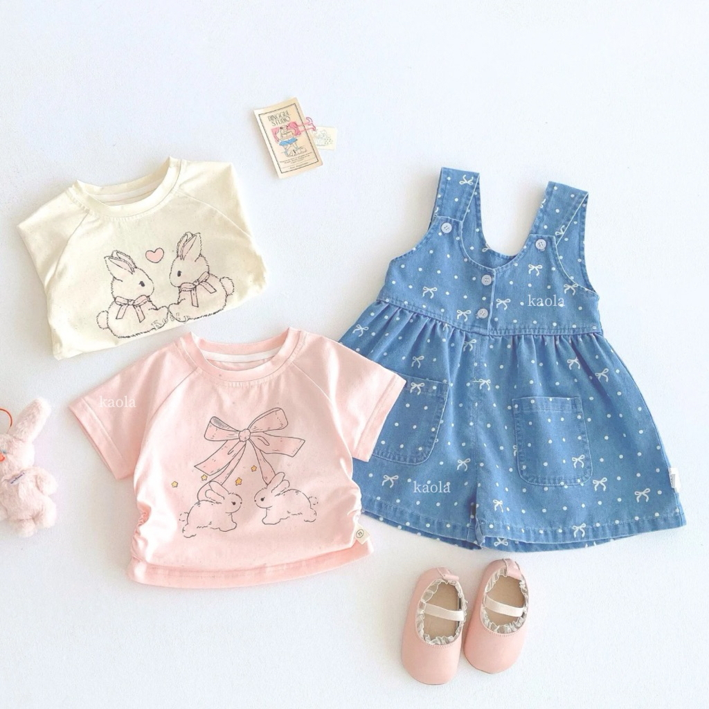Jual KAOLA - Nikka Bunny Bow | Atasan Kaos Bayi | Jumper Jeans Balita ...