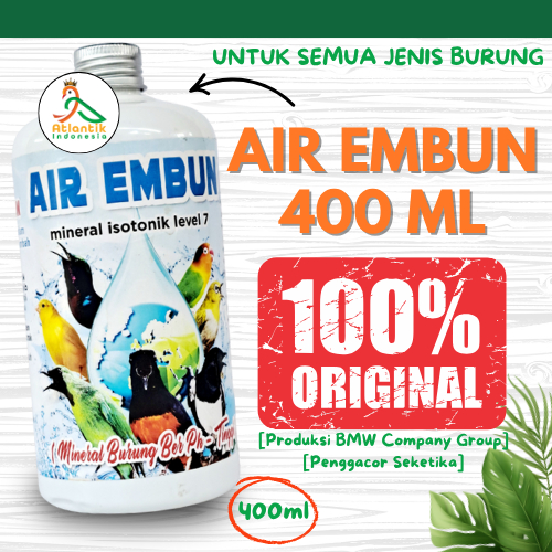 Jual BMW Air Embun Mineral Burung 400 ML Minuman Bervitamin untuk ...