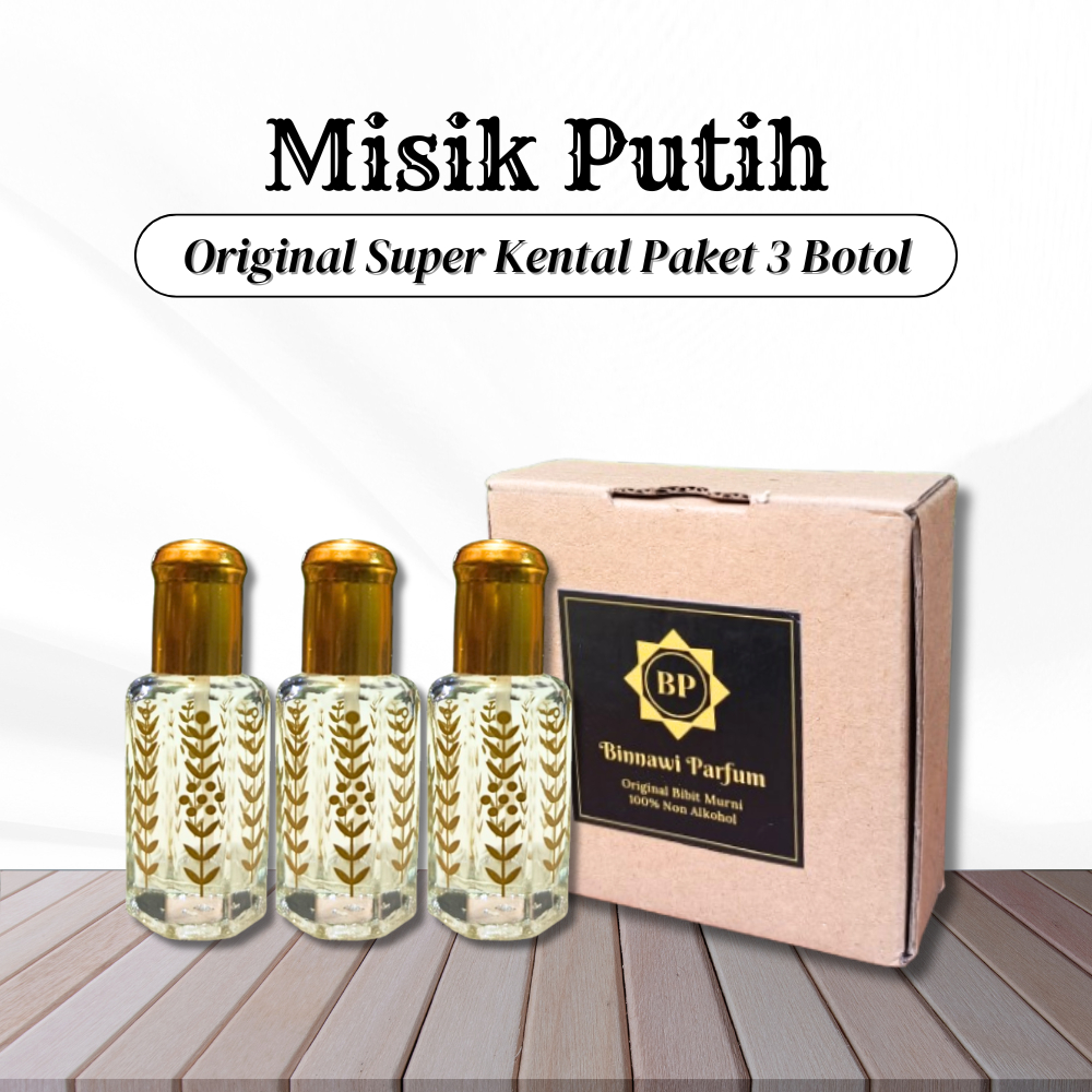Jual Misik Putih Asli 100% Original Parfum Ibadah Non Alkohol Paket 3 ...