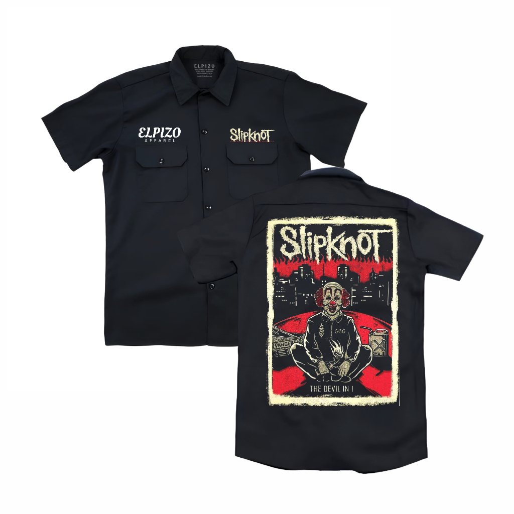 Jual Kemeja Kerja pria dan wanita Unisex Workshirt PDH SLIPKNOT THE ...