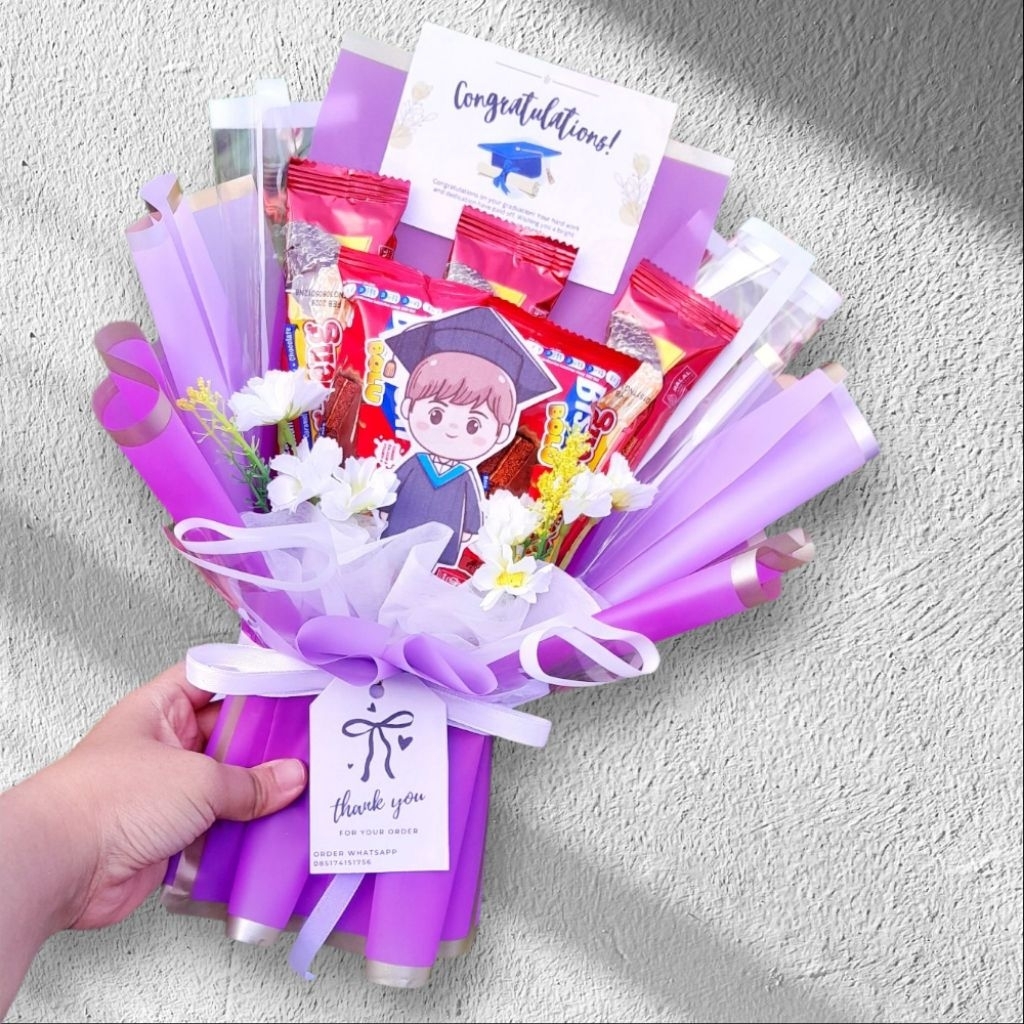 Jual Buket Snack Mini Untuk Kado Wisuda Atau Untuk Kado Ibu/Bapak Guru ...