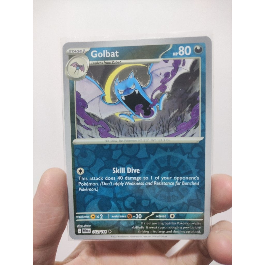 Jual Kartu pokemon 151 TCG english Golbat (reverse holo) | Shopee Indonesia