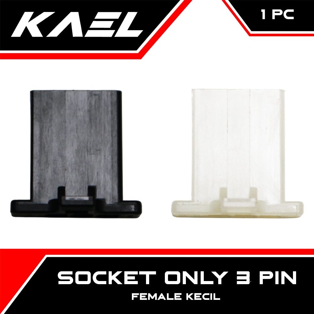 Jual Socket Only Female 3 Pin Kecil Mini 110 Hanya Soket Konektor ...