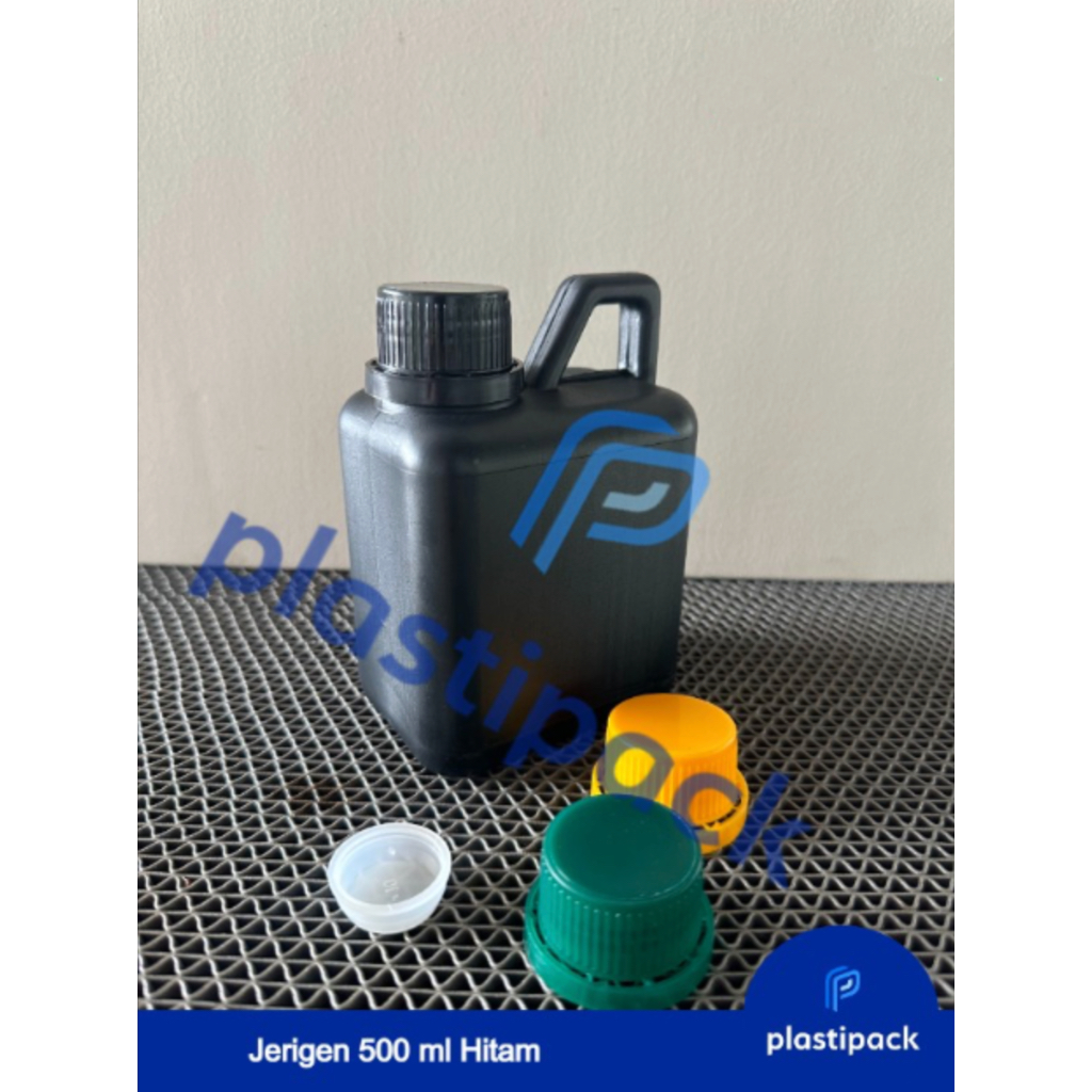 Jual Jerigen 500ml HDPE - HITAM - | Shopee Indonesia