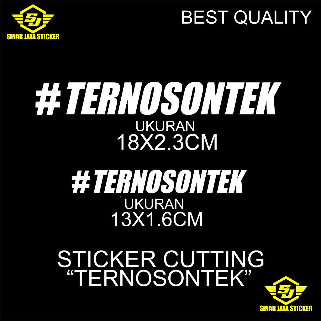 Jual STICKER STIKER CUTTING TAGAR TERNO SONTEK | Shopee Indonesia