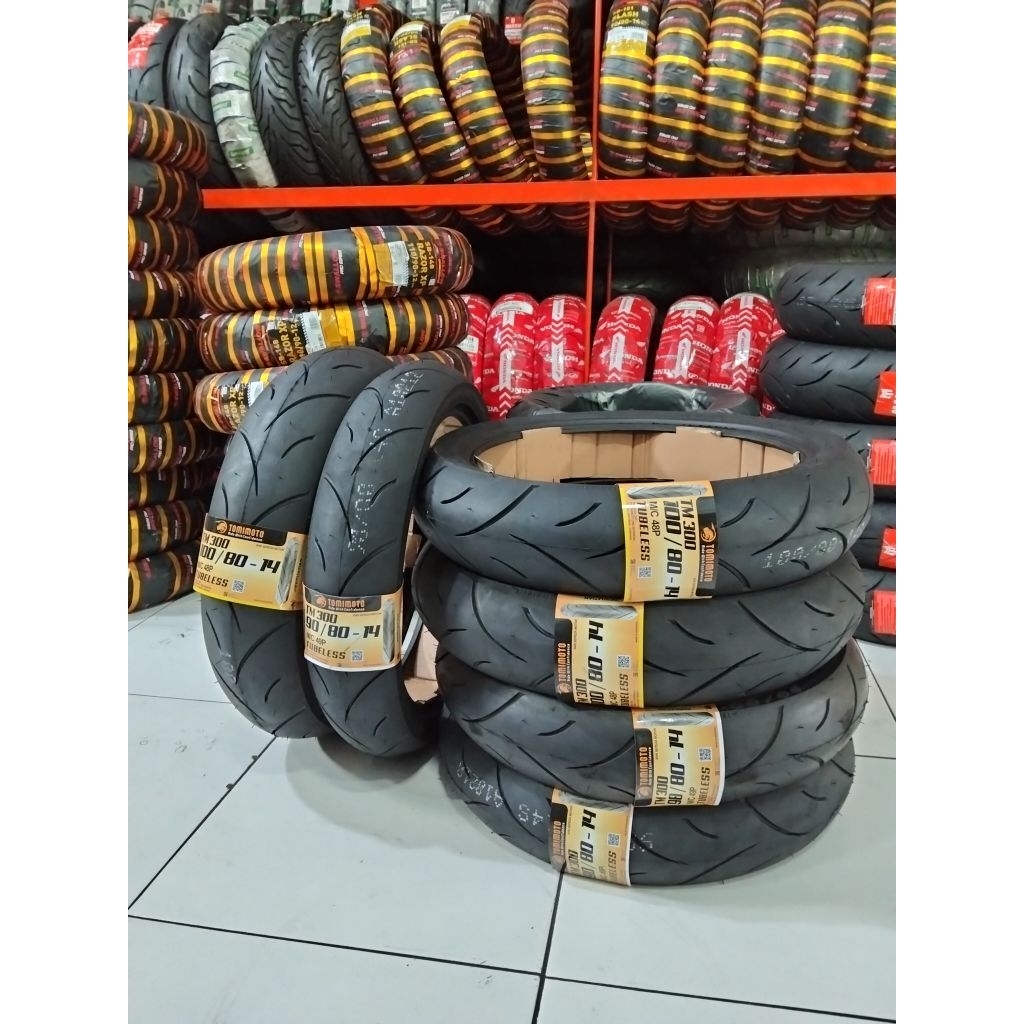 Jual BAN LUAR 90/80-14 TOMIMOTO TM300, 100/80-14 TOMIMOTO TM300 ...