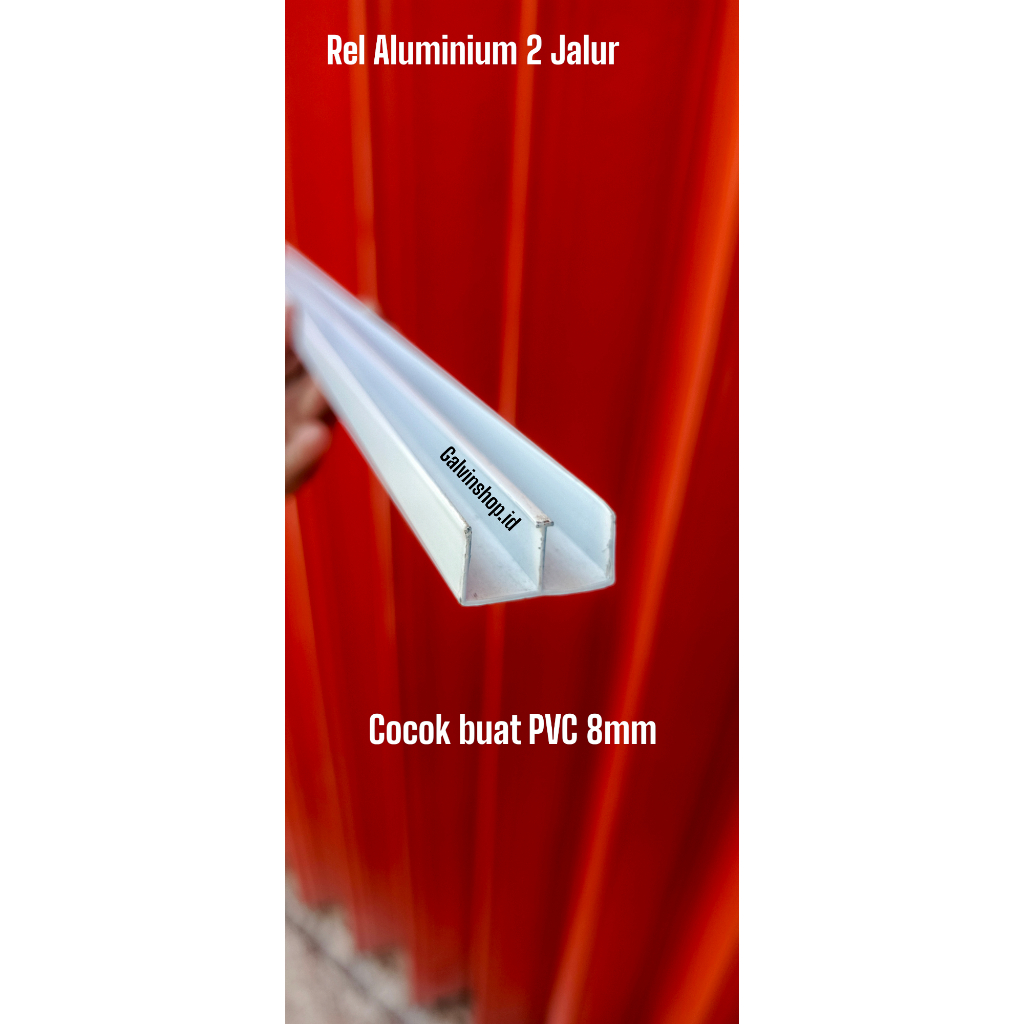 Jual Rel Aluminium 2 Jalur Cocok Buat PVC 1CM (WHITE) 1 METER | Shopee ...