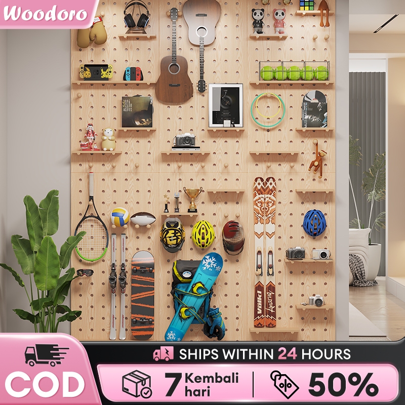 Jual Pegboard Hole Board Dinding/Rak Dekorasi Gantungan Peralatan Dapur ...